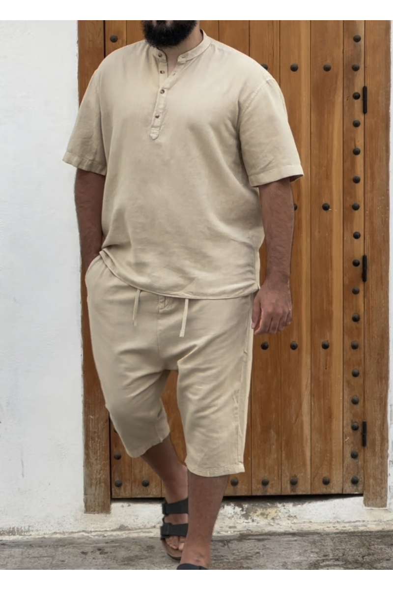 Ensemble en lin beige homme LINO | Noujoum